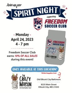 Save the Date - The Crazy Mason Fundraiser! - Freedom Soccer Club